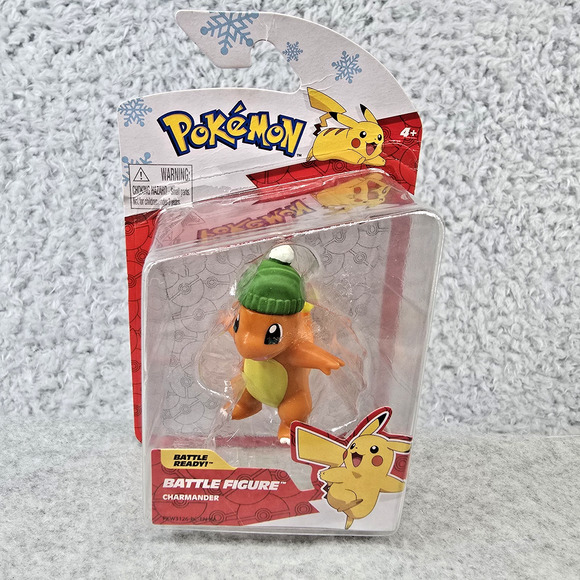 Jazwares | Toys | Pokemon Charmander Battle Ready Figure Holiday Hat ...